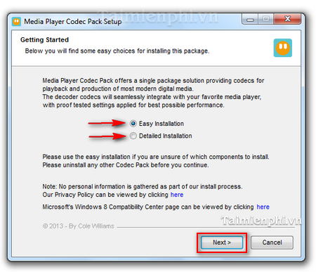 Hướng dẫn cài Media Player Code Pack để xem video và nghenhạc - Tri ...