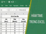 Hàm TIME trong Excel, cú pháp và cách sử dụng hàm TIME